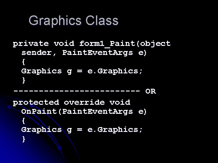Gdi Graphics Classs Methods System Drawing Graphics Objects