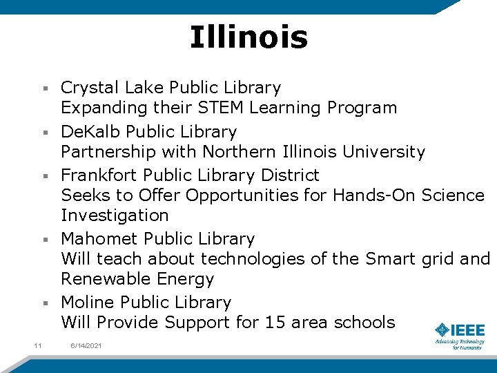 IEEE Chicago Section Science Kits for Public Libraries
