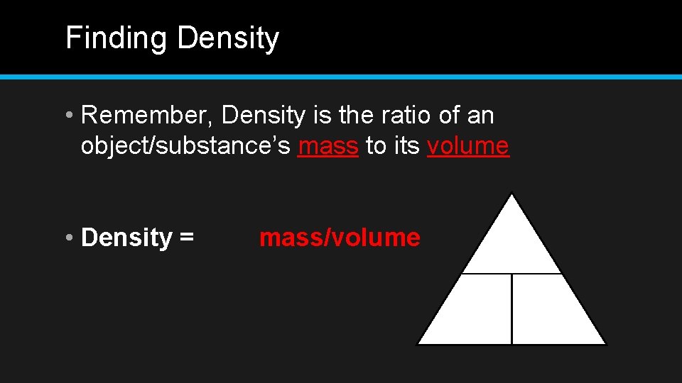 All About Density Homework Density Worksheet due tomorrow