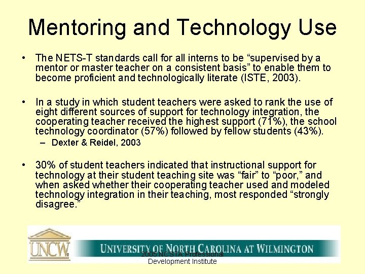 Probeware New Technologies in Science Methods Presenters UNCW