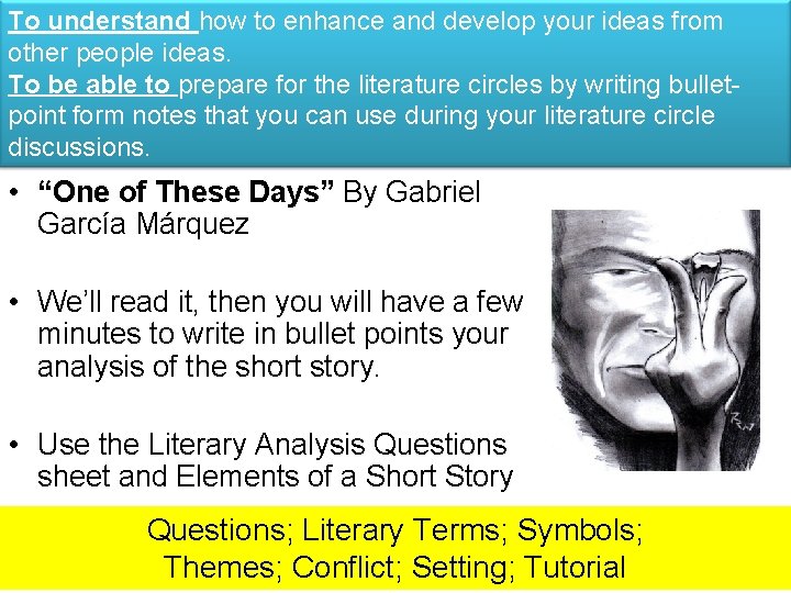 Literary Analysis Literature circles rubric What words come