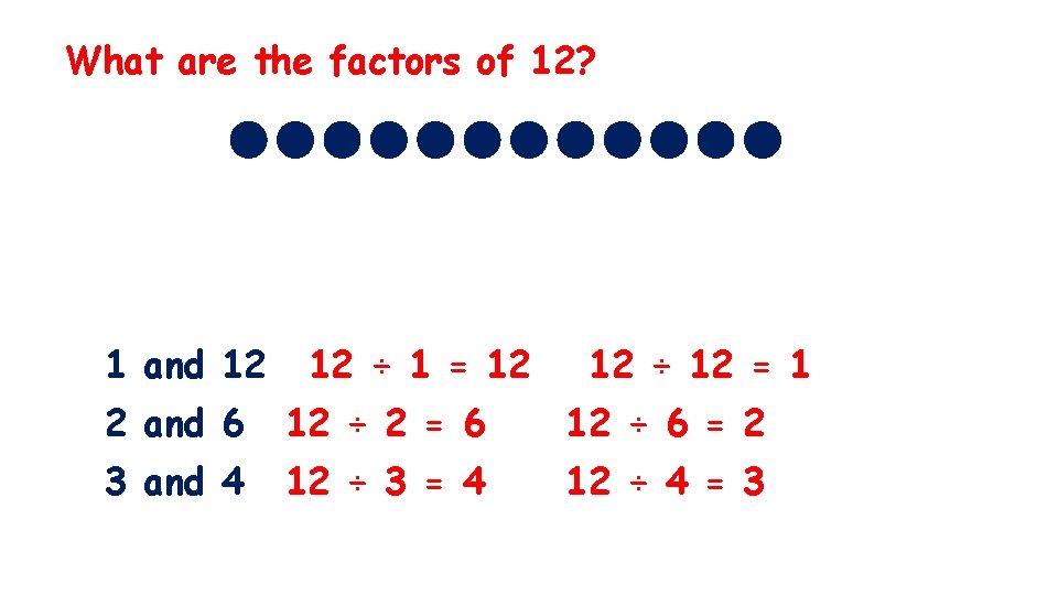 x Numbers Year 5 6 Multiples factors primes