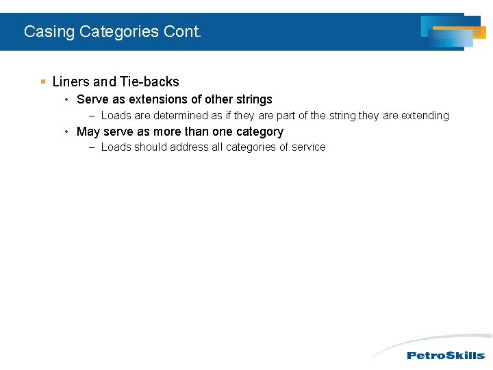 Load Determination Process Casing Design Workshop Chapter Objectives