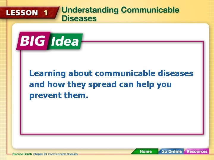 Understanding Communicable Diseases 2 09 Click here to