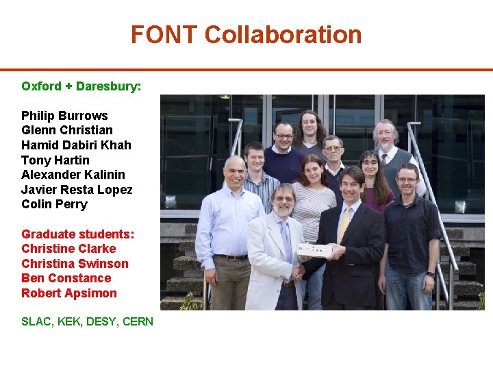 Intratrain FBFF hardware status for ATF 2 Philip