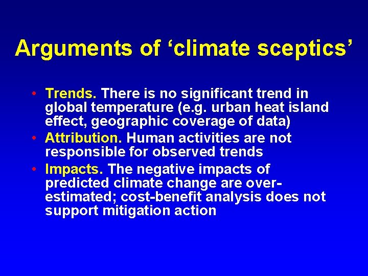 Demystifying global warming Some basic observations for international