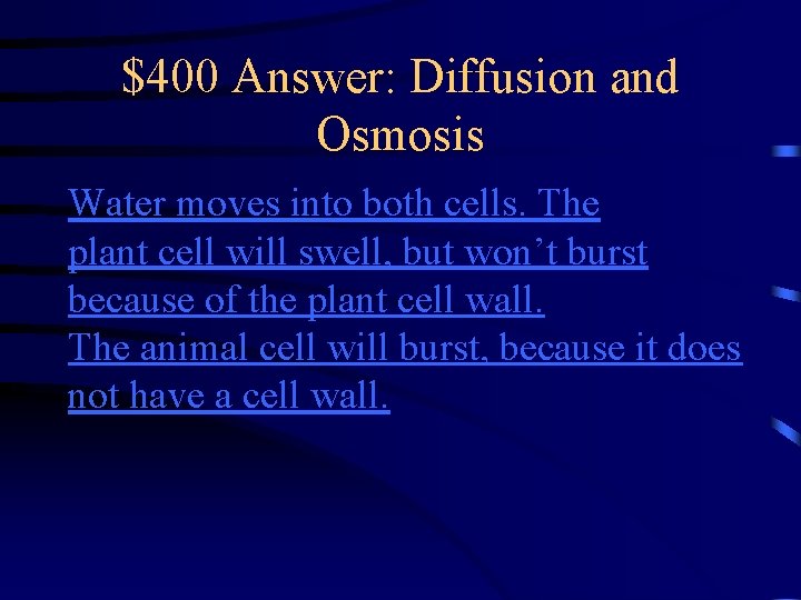 Jeopardy Diffusion Molecules Organelles Membranes Transport Chemistry Q