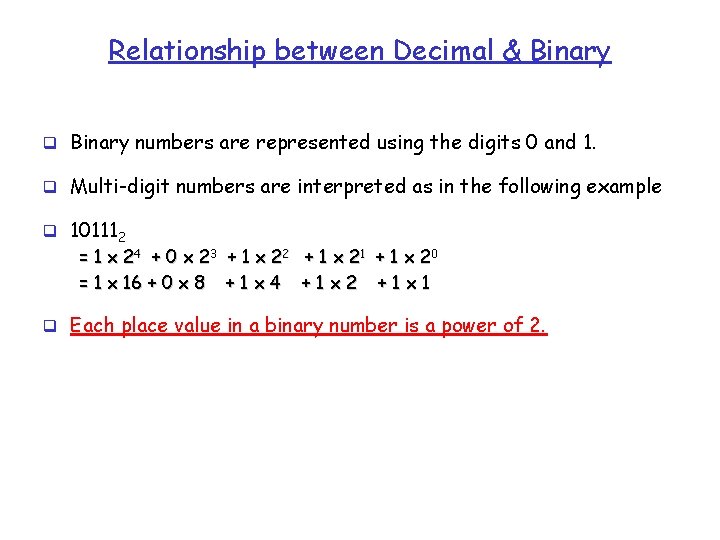 Lecture 2 Bits Bytes Number Systems Representation Of 3527