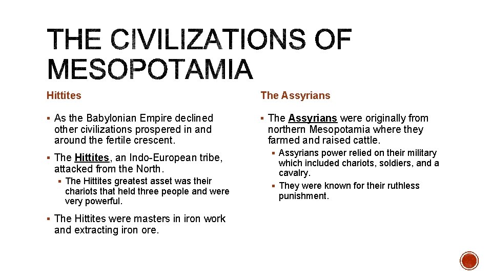 Big Picture Historians use the term Ancient Near