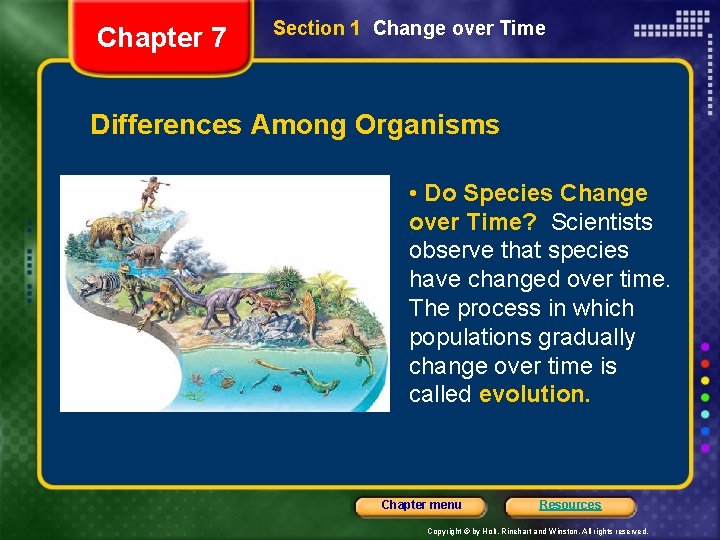 Chapter 7 Section 1 Change over Time Bellringer