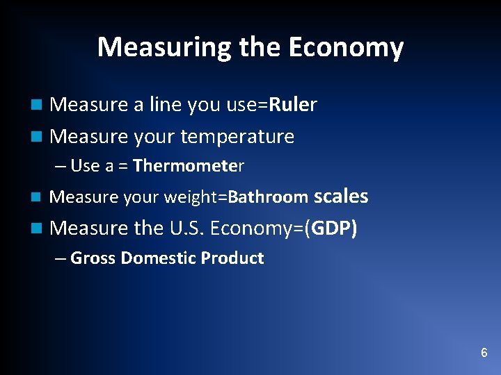 Unit 3 Measurement and Fiscal Policy Table of