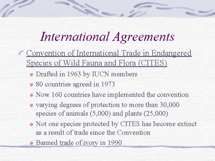 Conservation of Biodiversity Conservation of Biodiversity International ...