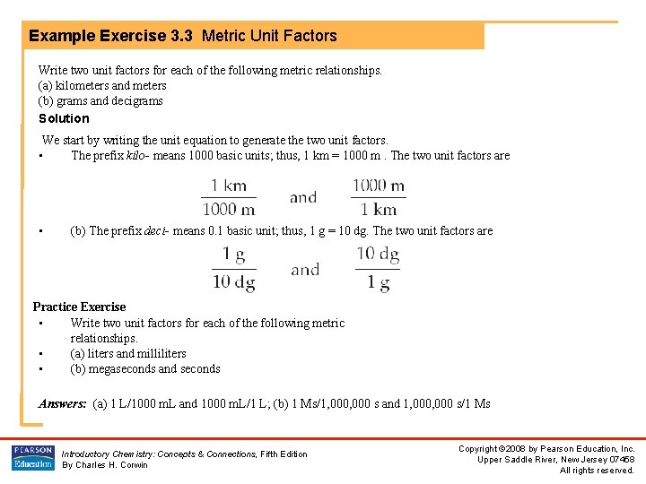 Example Exercise 3 1 Meteric Basic Units and