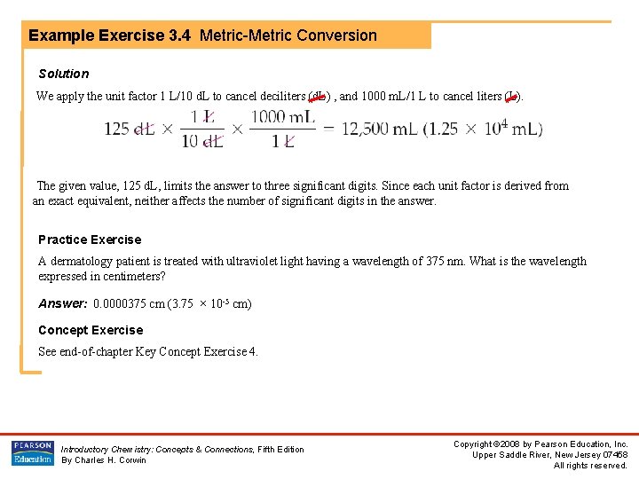 Example Exercise 3 1 Meteric Basic Units and