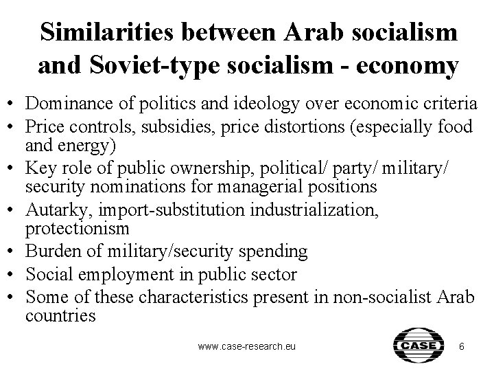 Marek Dabrowski What can Arab countries learn from