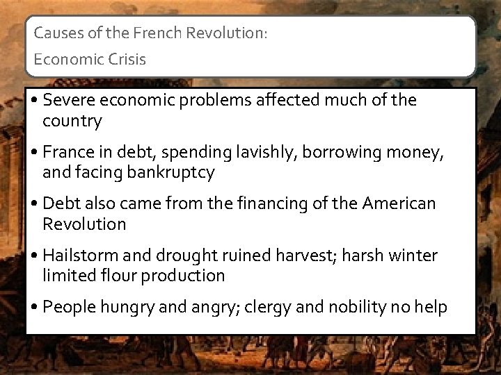 Main Points The French Revolution Begins Chapter 7