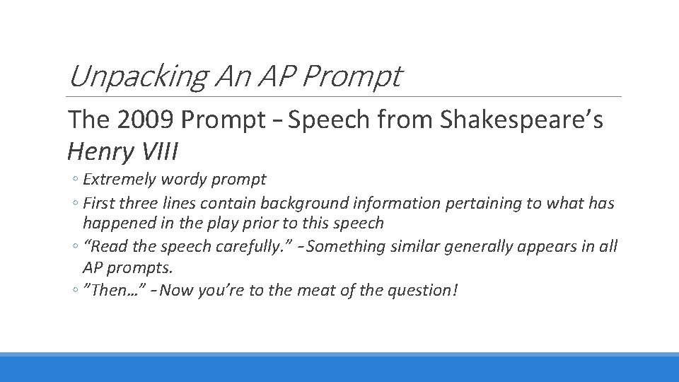 Welcome back Take a copy of the AP