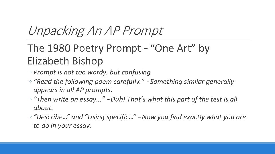 Welcome back Take a copy of the AP