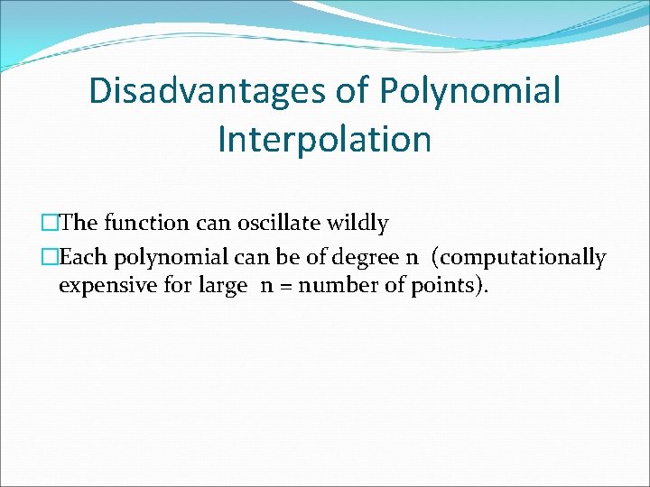 Interpolation and You A Brief Overview of Some
