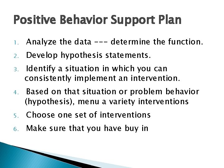 Promoting Positive Behavior What do we know about
