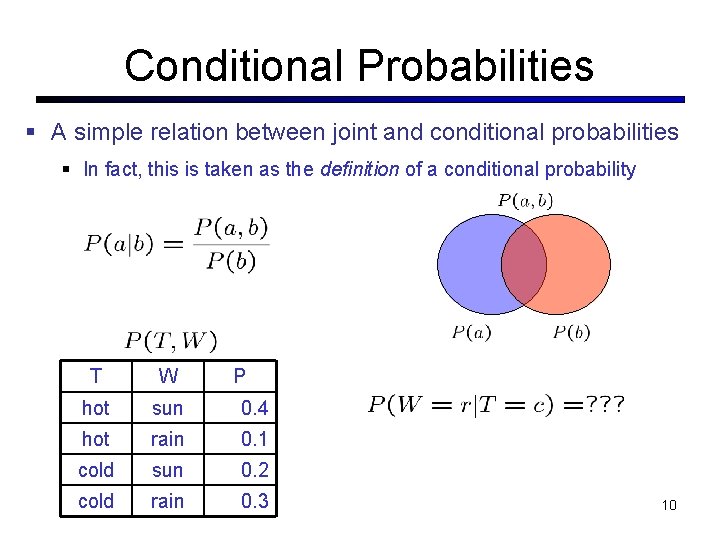 Probability Topics Random Variables Joint and Marginal Distributions Probability Topics Random Variables Joint and Marginal Distributions