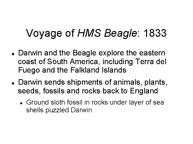 Charles Darwin And the voyage of HMS Beagle