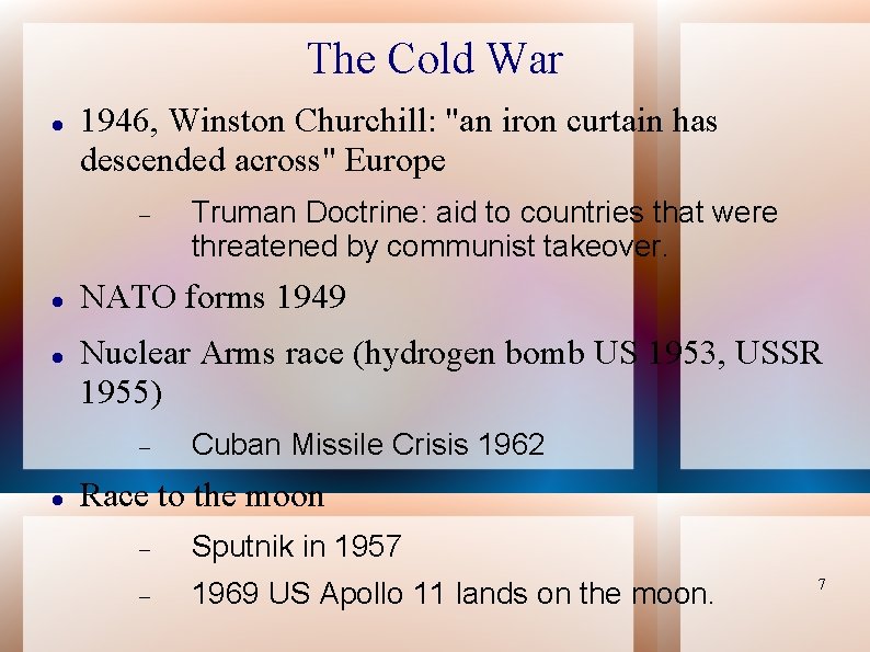 Very Brief History of the United States cont