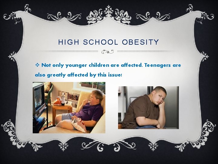 FAST FOOD CAUSES CHILDHOOD OBESITY IN THE UNITED