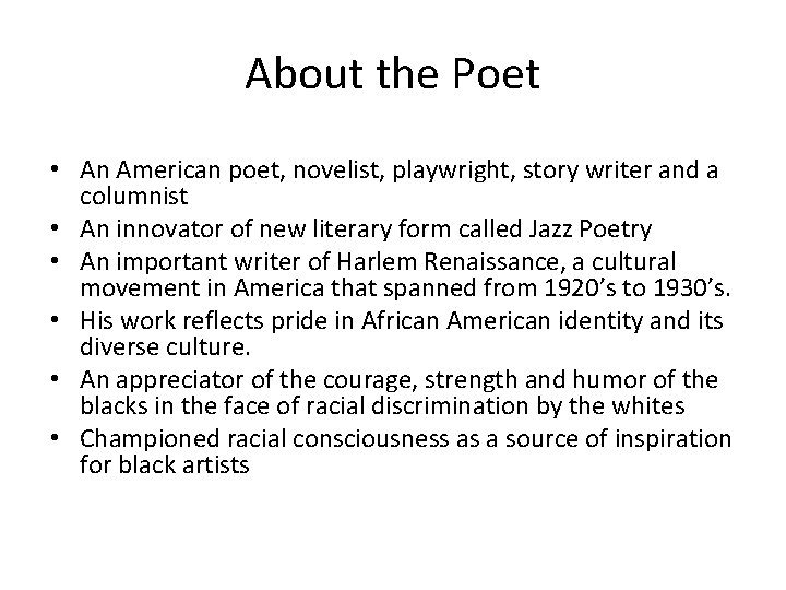 Chapter 4 I Too By Langston Hughes Images