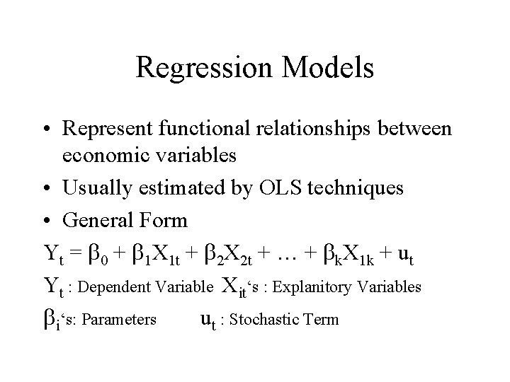Forecasting Techniques MA and Regression Methods Lab for