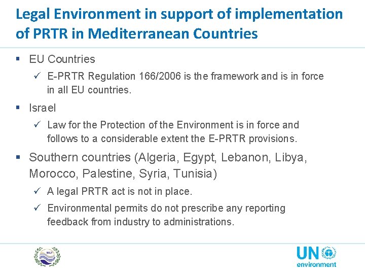 Mediterranean Action PlanBarcelona Convention Current status and challenges