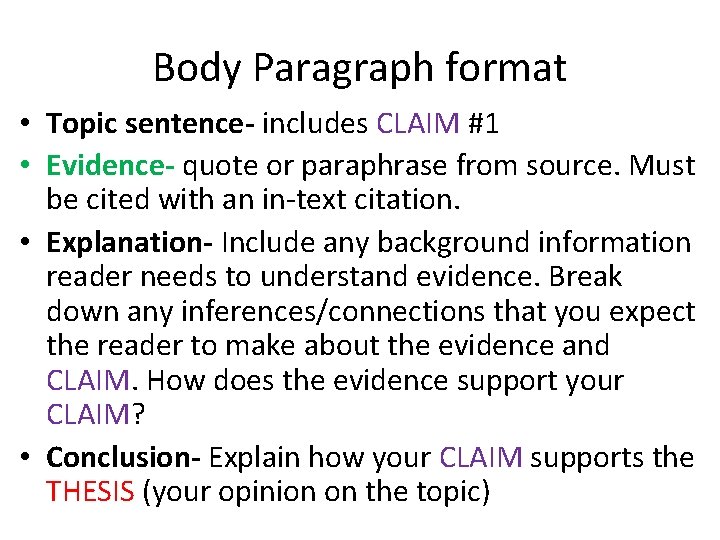 Argumentative Writing February 2019 Thesis Your Opinion On 9039