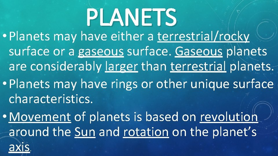 OBJECTS IN SPACE 8 E 4 B 1