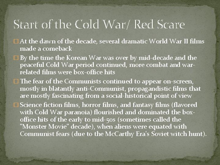 1950s TV The Red Scare and Teenage Rebellion