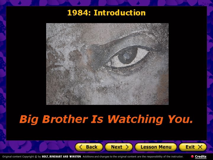 1984 George Orwell Menu Introduction Background Discussion Starters