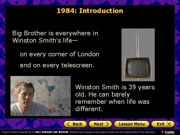 1984 George Orwell Menu Introduction Background Discussion Starters