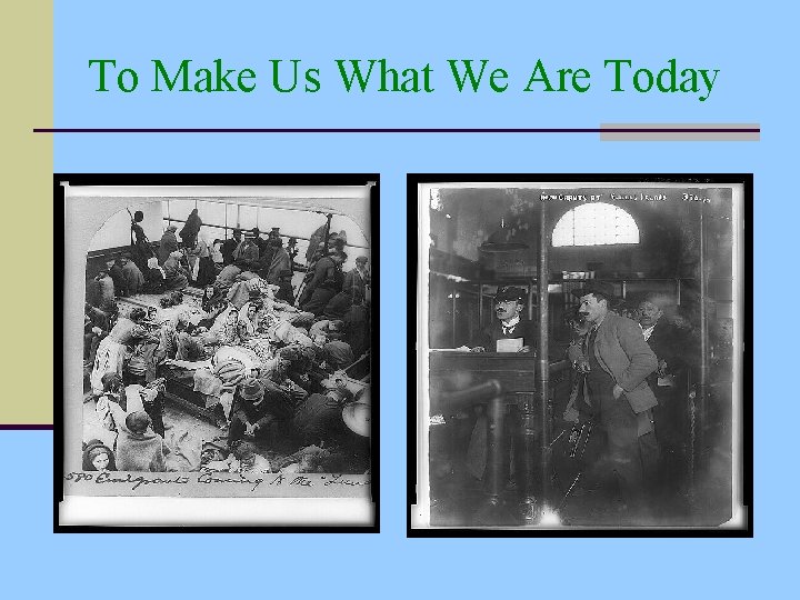 Immigration Ellis Island to Angel Island Immigration before