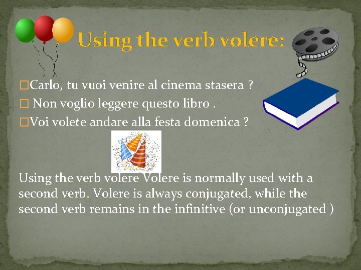 The verb dovere Irregular verb meaning to have