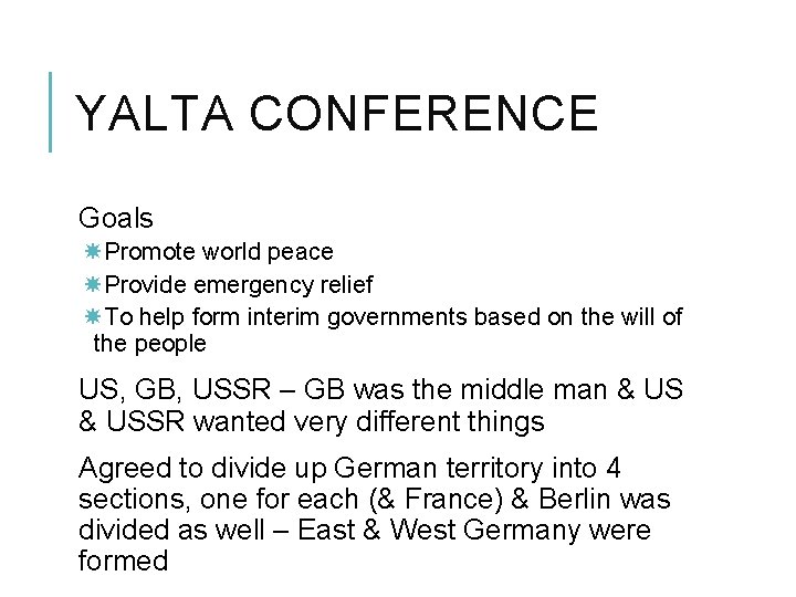 COLD WAR 1945 1989 WAR War between Soviets