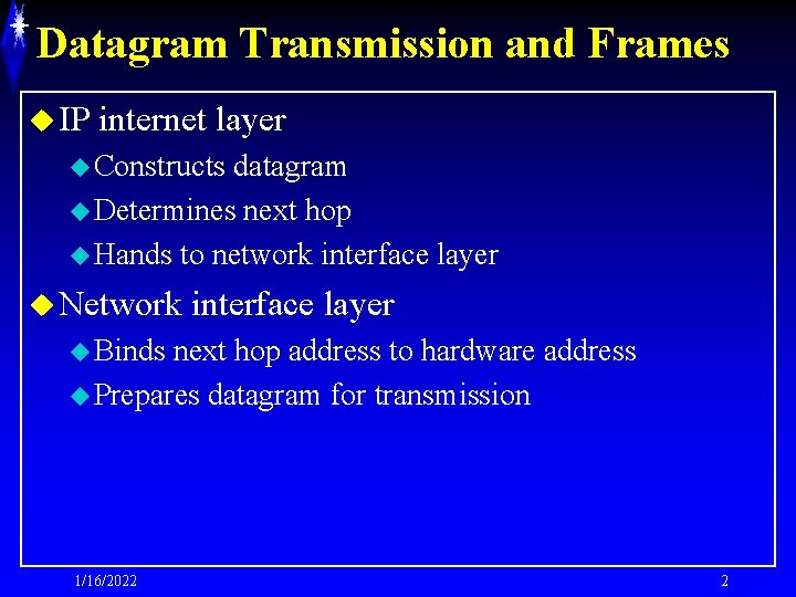 Chap 19 IP Encapsulation Fragmentation and Reassembly u