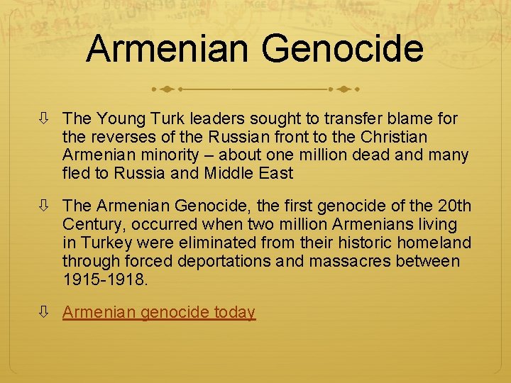 World War One 1914 1919 APWH Beemon Basics