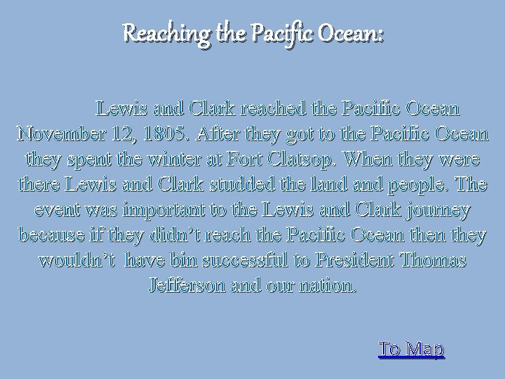 Lewis and Clark and Me Project Bella Spina