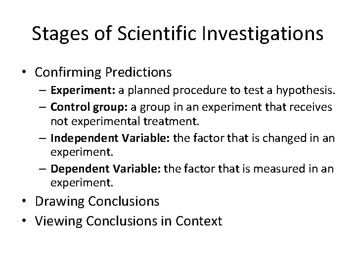 Unit 1 Scientific Theory and Biomolecules Laboratory Safety