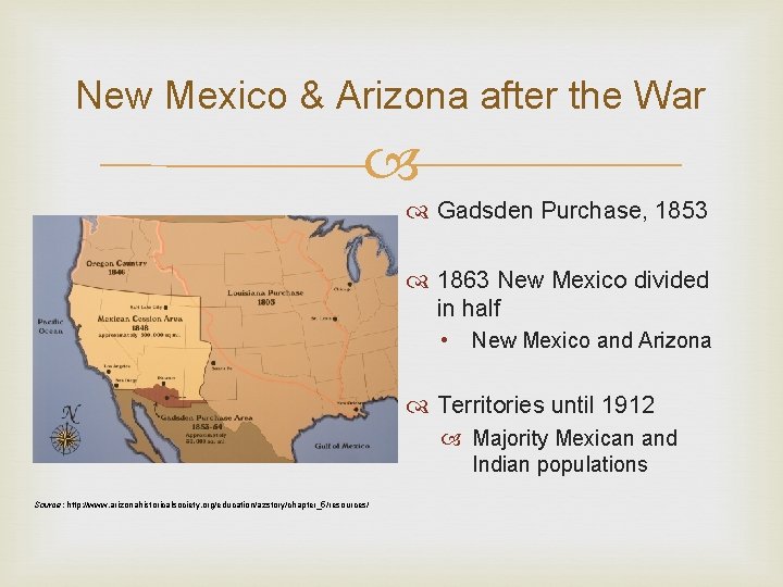 Borderlands in Transition 1848 Civil War Aftermath of