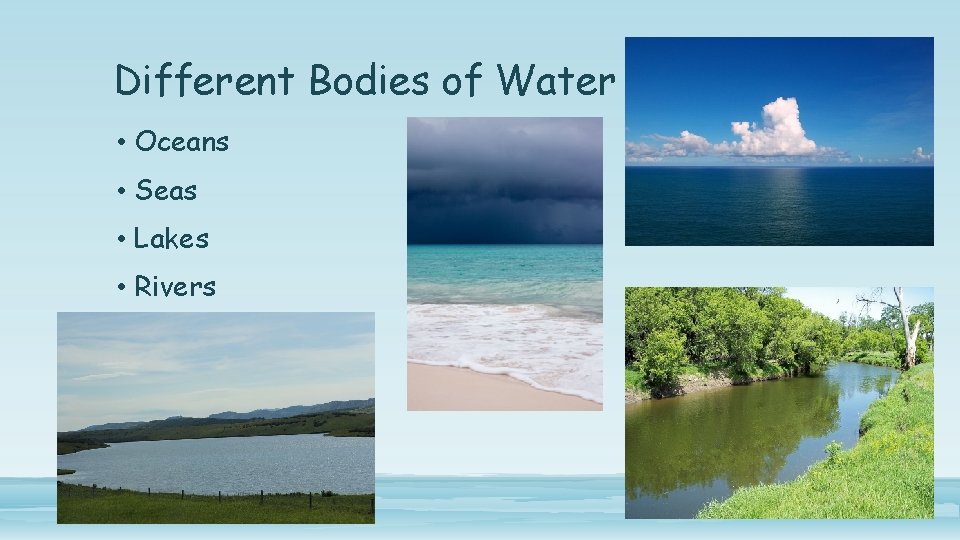 Science Bodies Of Water Today Learning Intention We