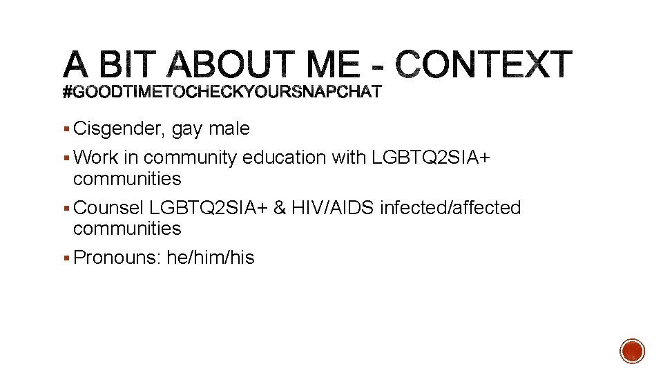 Presented by jeffrey reffo Pronouns hehimhis I would