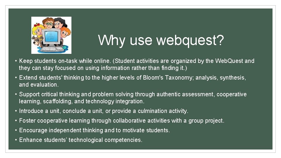 LAPTOP CART AND WEBQUEST LESSON Setting up Try