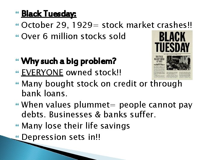 The Great Depression Ch 13 2 Bellringer April