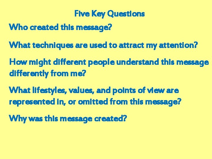 Using Public Service Announcements to Teach Media Literacy