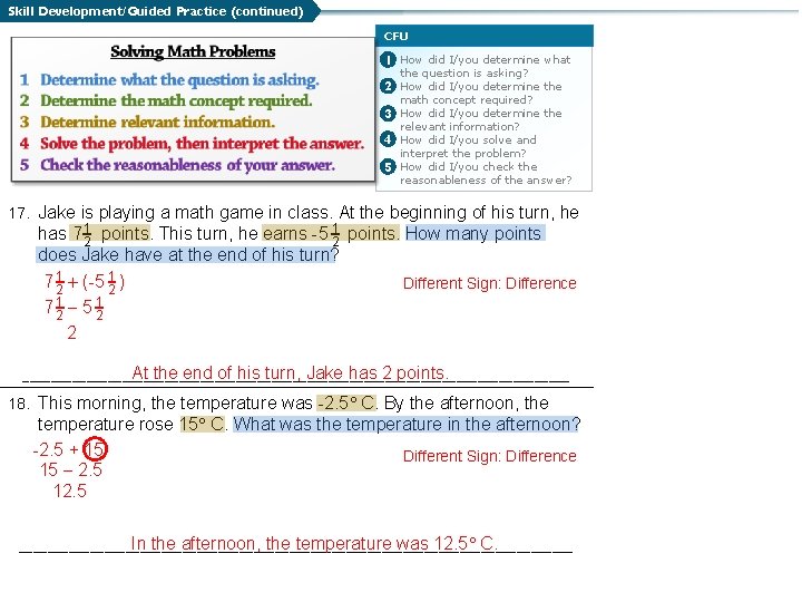 Learning Objective Introduction to Rational Numbers Unit Two